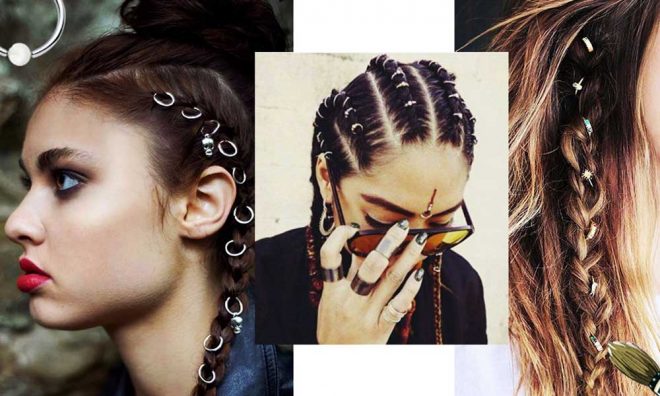 Hair Piercing Is A Cool Hair Trend And You Need To Style It With Braids!